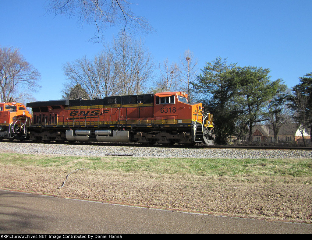 BNSF 6318 leads this train